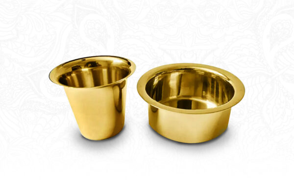 Pure Brass Dabara Set - Kumbakonam Degree Coffee India