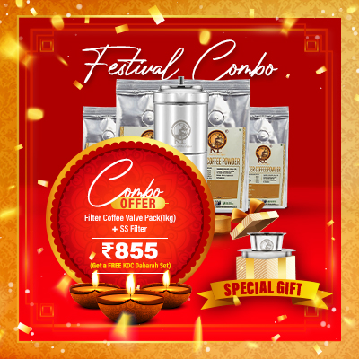 Festival-Combo Filter Coffee Powder Valve Pack 01kg + SS Filter + Free ...